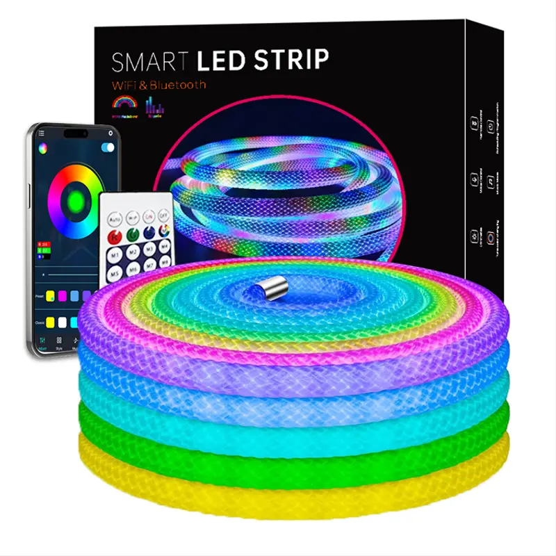 RGB round body srip light