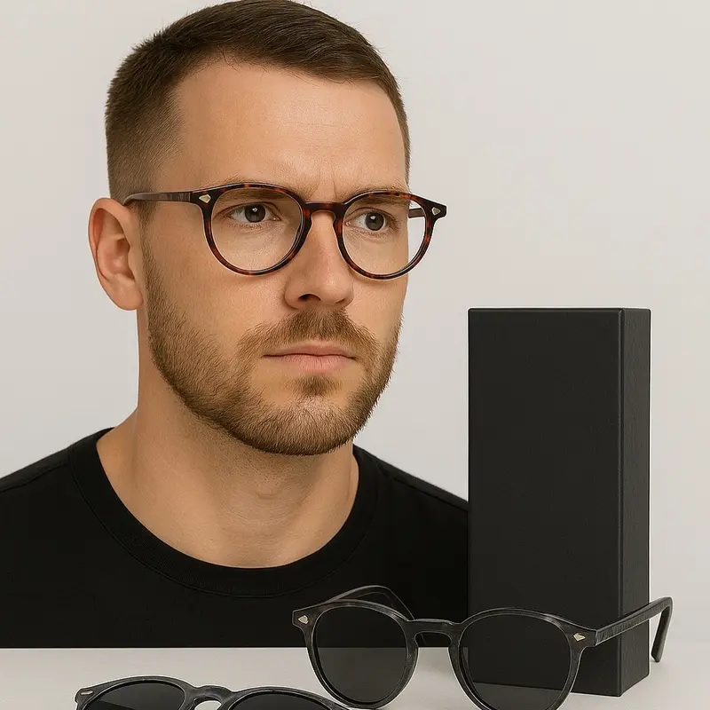 LUNETTE DE VUE GIORGIO AVEC APPLIQUE SOLAIRE