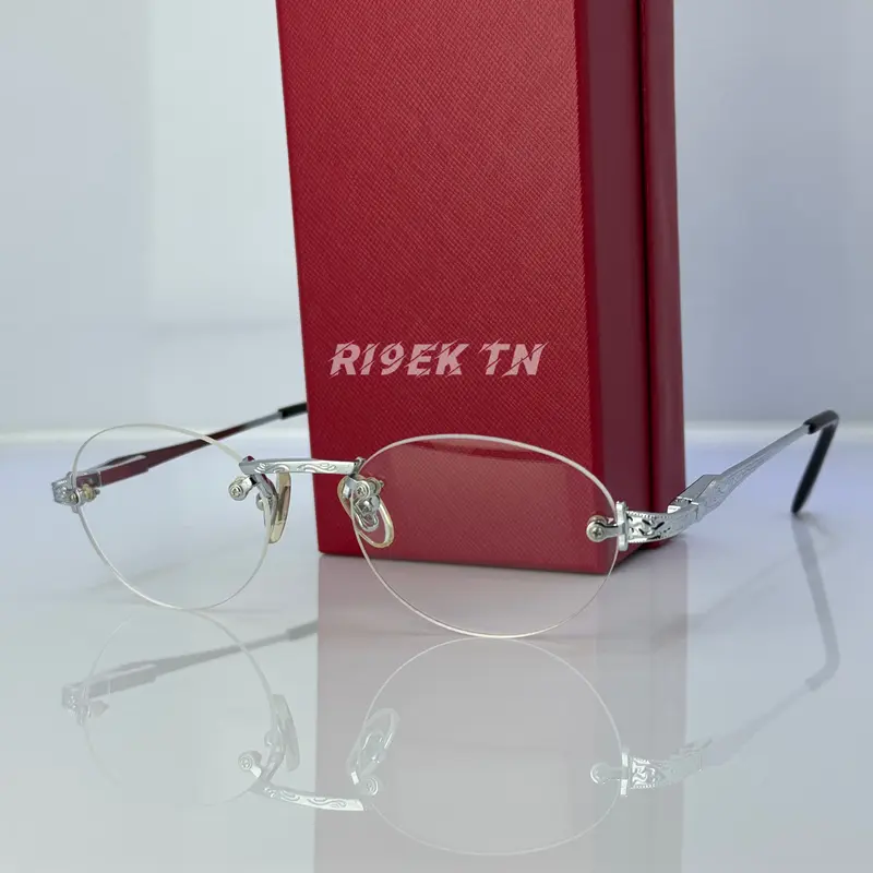 LUNETTE ROND SILVER METAL