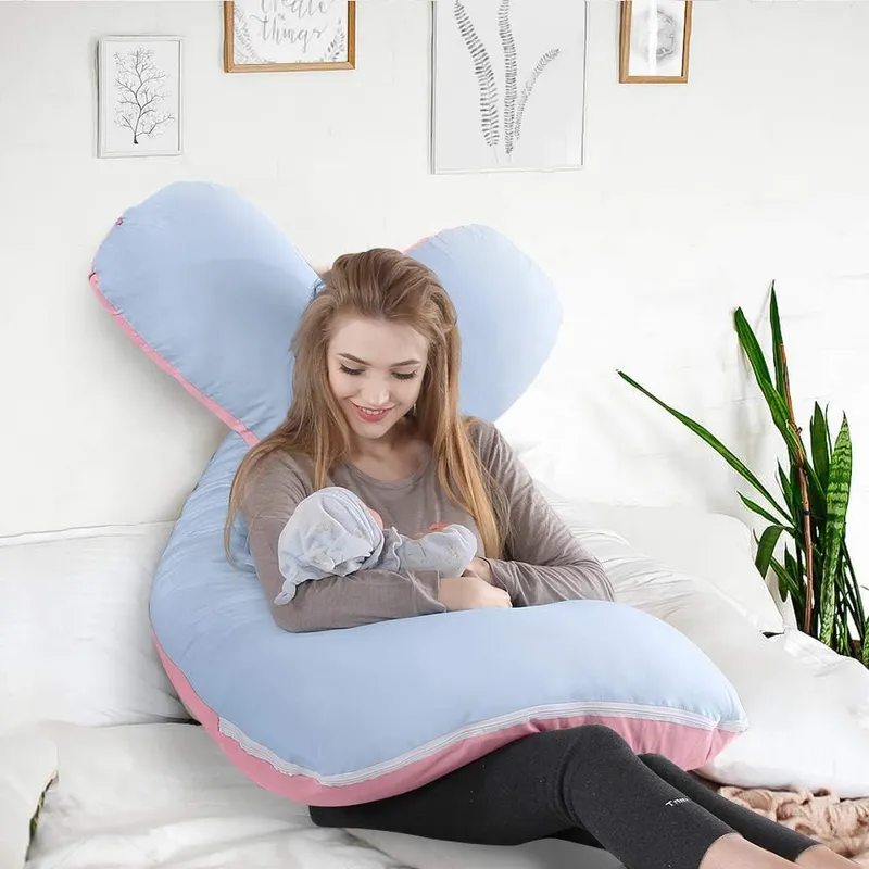 coussin de grossesse et d'allaittement 100% lavable